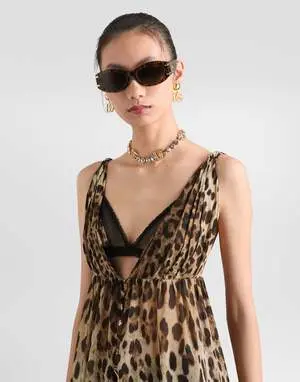 Dolce & Gabbana Leo- Stretch Sheer Dress