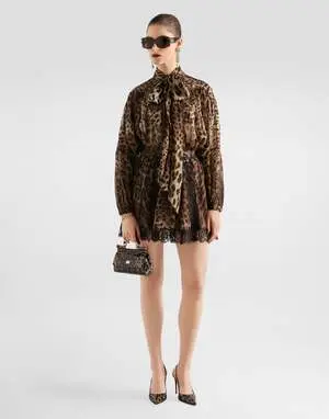 Dolce & Gabbana Leo- Silk Chiffon Shirt