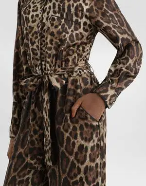 Dolce & Gabbana Pajama Jumpsuit In Silk Twill