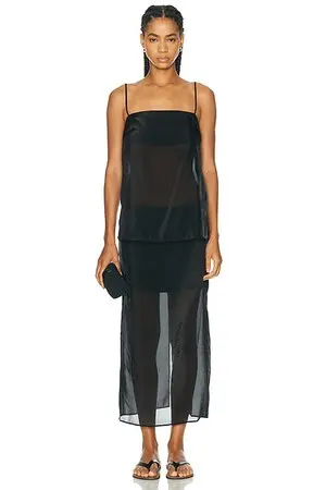 SANS FAFF Cove Silk Top - Black