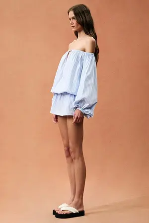 L'academie Daphne Mini Dress With Cut-out Detail And Tie Back