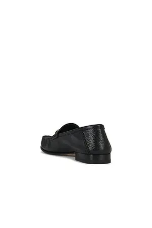 TOM FORD Shiny Goat Leather Double T Hardware Ripley Loafer