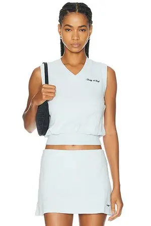 Sporty & Rich V Neck Performance Tops For Women
