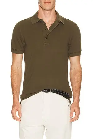 TOM FORD Lyocell Piquet Polo
