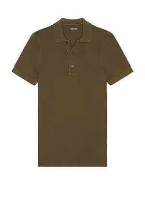 TOM FORD Lyocell Piquet Polo