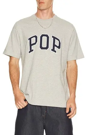 POP TRADING COMPANY Arch Tee - Grey Heather