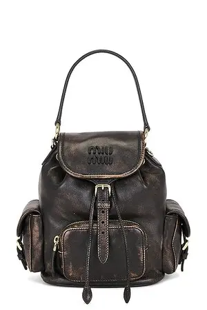 Miu Miu Lambskin Leather Backpack
