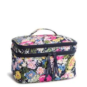 VERA BRADLEY Brush Up Cosmetic Case In Poppy Fields - Blue