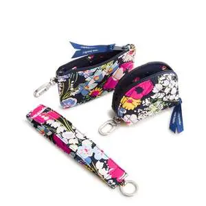VERA BRADLEY Dual Pouch Wide Wristlet In Poppy Fields