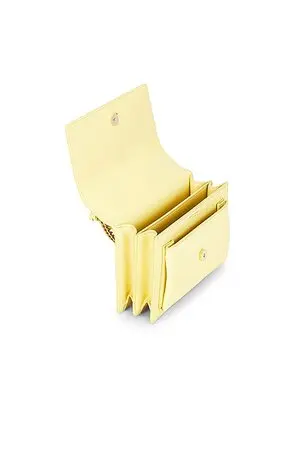 Saint Laurent Small Lizard Effect Chain Bag - Soft Lemon