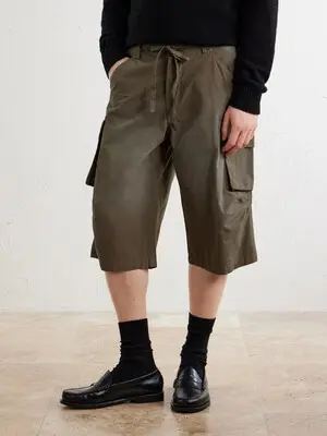 424 Straight-leg Cotton-poplin Cargo Shorts