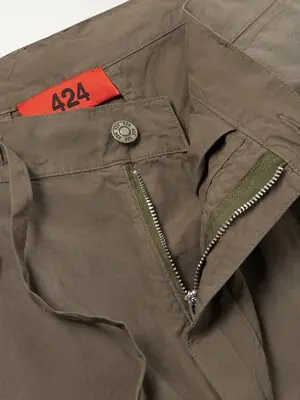 424 Straight-leg Cotton-poplin Cargo Shorts