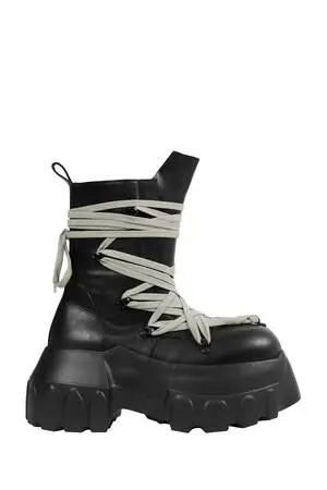 Rick Owens Tower Megalace Tractor Boots - Black