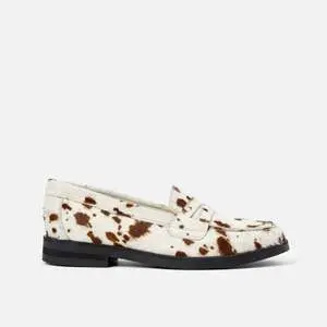 DUKE + DEXTER Wilde Cow Pony Penny Loafer - Brown