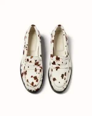 DUKE + DEXTER Wilde Cow Pony Penny Loafer