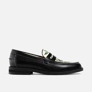 DUKE + DEXTER Wilde Raffia Penny Loafer