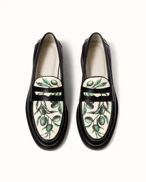 Duke + Dexter Contrast Stitching Loafers