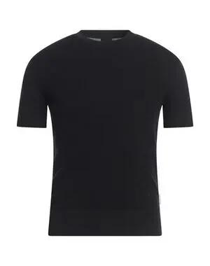 Armani Exchange Midnight Cotton Knit Crewneck Sweater - Blue