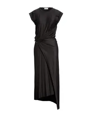 Rabanne Asymmetrical Gathered Crewneck Maxi Dress