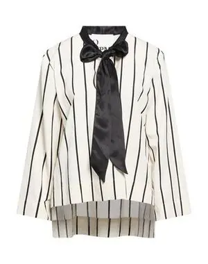 8PM Top Ivory Size Viscose, Polyester - White