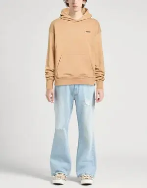 BARROW Cotton Fleece Hooded Sweatshirt - Beige