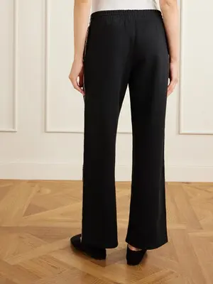 Burberry Jodie Checked Cotton-jersey Straight-leg Track Pants