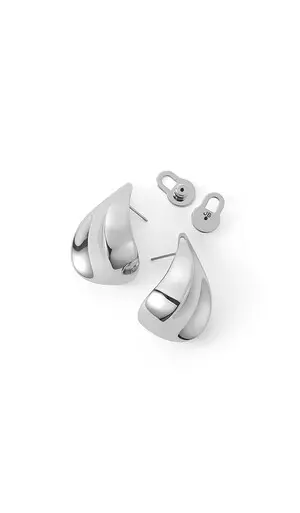 Jenny Bird Small Margeaux Puff Earrings In Metallic