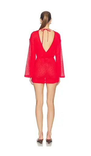 LOVERS AND FRIENDS Freya Mini Dress In Red