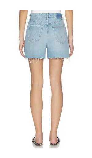 MOTHER The Extra Mile Short Fray In Blue