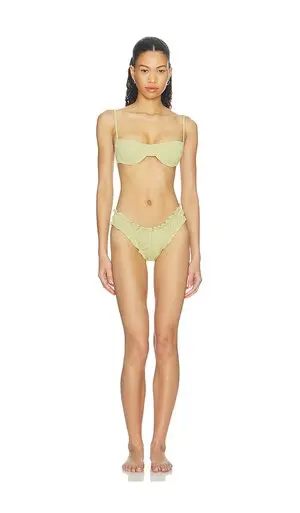 JUILLET Chloe Bikini Bottom In Green