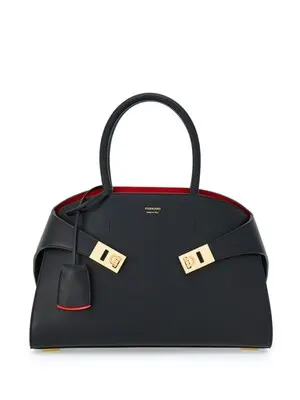 FERRAGAMO Hug Small Leather Tote Bag