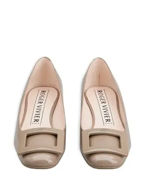 ROGER VIVIER Roundy Patent Leather Ballets