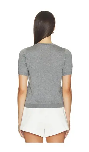 Renggli V-neck Knit Tee - Grey