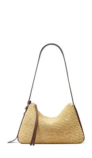 Tory Burch Romy Straw Shoulder Bag