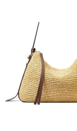 Tory Burch Romy Straw Shoulder Bag