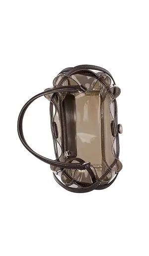 Tory Burch Romy Clear Bucket Bag - Brown