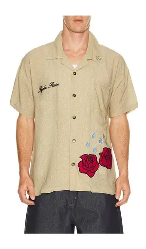 RYOKO RAIN Dear Ryoko Linen Button Up Shirt In . Also