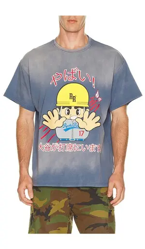 RYOKO RAIN Caution Home Run Tee In . Also