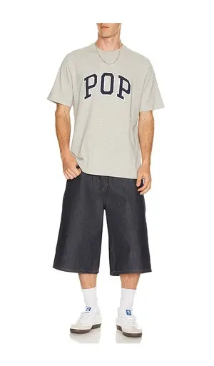 POP TRADING COMPANY Arch Tee In . Also - Grey