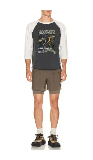 Satisfy Mothtech Baseball Tee In . Also - Grey