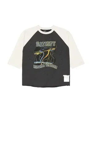 Satisfy Mothtech Baseball Tee In . Also - Grey