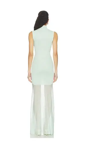 SEROYA Amine Knit Maxi Dress - Mint