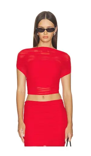 SEROYA Marsh Mesh Top - Red