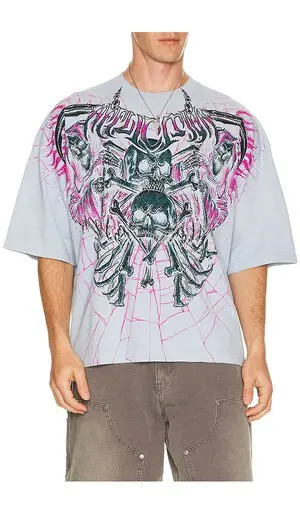 AFFLICTION Darkness Falls Short Sleeve Tee In . Also