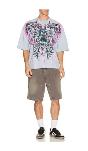AFFLICTION Darkness Falls Short Sleeve Tee In . Also