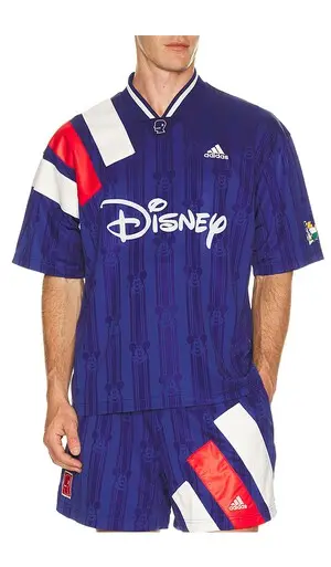 ADIDAS ORIGINALS X Brain Dead X Disney Football Jersey - Blue