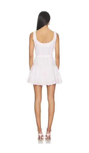 KARINA GRIMALDI Embroidered Mini Dress With Detachable Belt