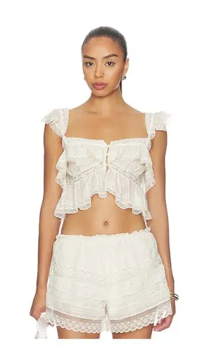 LoveShackFancy Linata Top