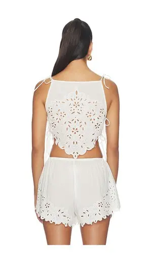 L'academie Noire Top With Lace Trim
