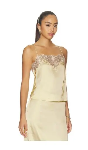 L'academie Geneia Cami Top With Lace Trim